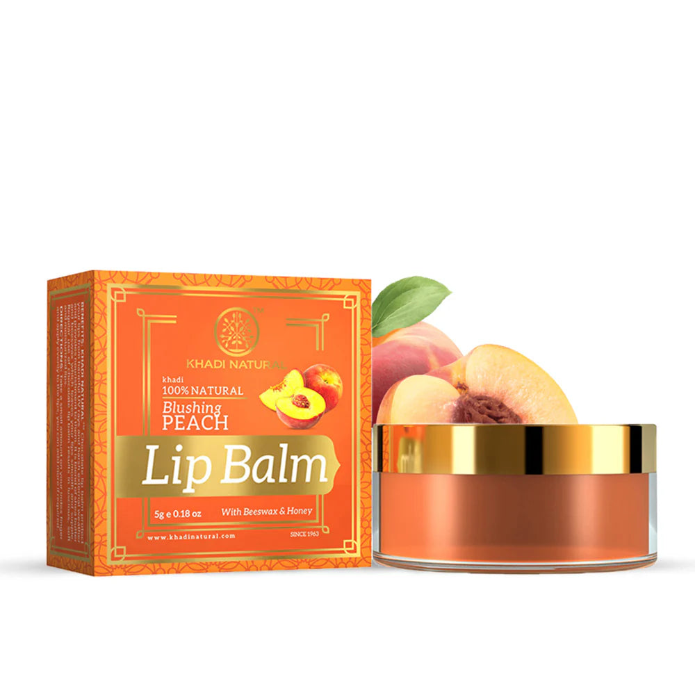 Natural Peach Lip Balm – Smooth & Velvety Ayurvedic Care | Ayur Organic