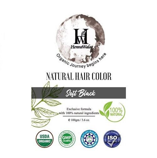 Natural Henna Hair Colour Soft Black